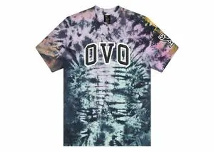 OVO Tie Dye Arch Tee Shirt - Blue