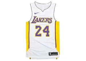Nike Nba Los Angeles Lakers Icon Edition Kobe Bryant Authentic Jersey - White/purple/amarillo