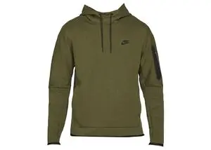 Nike Sportswear Tech Fleece Pullover Hoodie - Olive/black