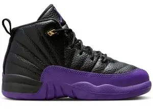 JORDAN 12 Retro Preschool Sneakers - Black/field Purple/taxi