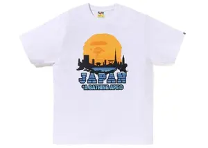 A BATHING APE Japan Silhouette Tee Shirt - White