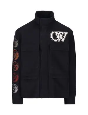 Off-White Moon Phase Varsity Jacket - Sierra Leone
