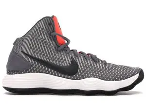 Nike Hyperdunk 2017 High-top Sneakers - Dark Grey/black/bright Crimson