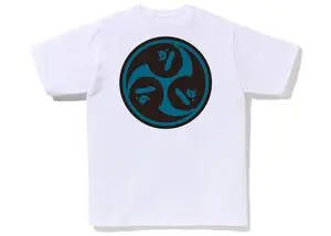 A BATHING APE Japan Culture Mitsudomoe Tee Shirt - White