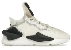 Adidas Y-3 Kaiwain Leather Sneakers - Cream/black