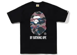 BAPE Grid Camo By Bathing Ape Tee Shirt (fw22) Black Purple