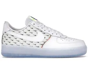 Nike Air Force 1 Low '07 Prm Swoosh Pattern - White/white/ice