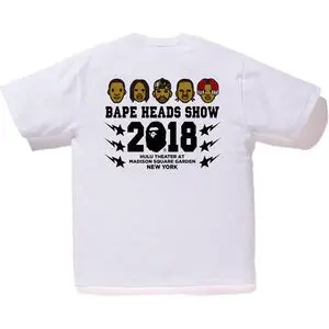 A BATHING APE Heads Show Hulu Theater Tee Shirt - White