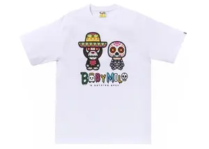 A BATHING APE Halloween Baby Milo Tee Shirt - White