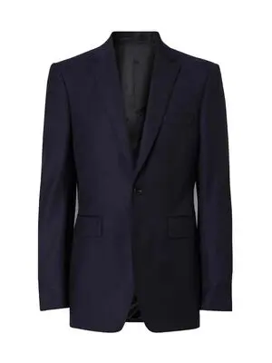 Burberry Classic Fit Wool Suit - Navy Blue