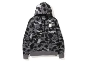A BATHING APE Grid Camo Pullover Hoodie - Black