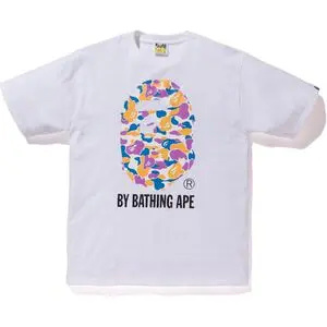 A BATHING APE La Camo Bathing Tee Shirt - White