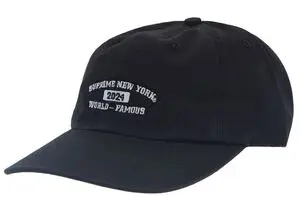 Supreme New York Arc 6-panel Cap - Black