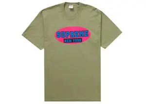 Supreme New York Tee Shirt - Light Olive