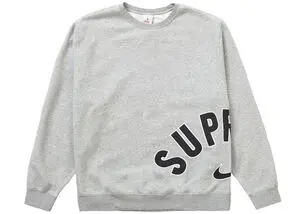 Supreme Nike Arc Crewneck Sweatshirt - Heather Grey