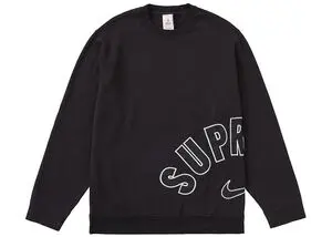 Supreme Nike Arc Crewneck Sweatshirt - Black
