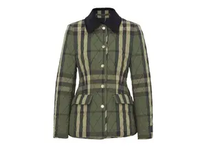 Burberry Diamond-quilted Check Jacket