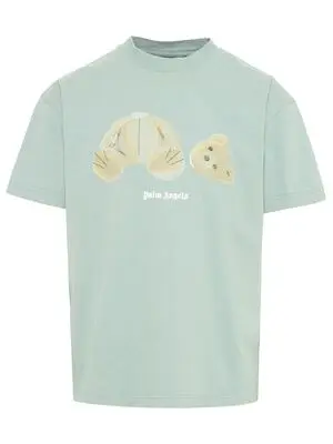 Palm Angels Bear Tshirtin - Grey Blue