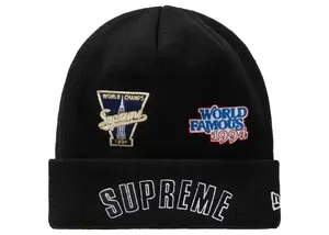 Supreme New Era Championship Beanie - Black