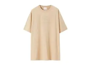 Burberry Ekd Cotton T-shirt Soft Fawn