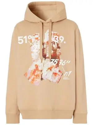 Burberry Crystal And Coordinates Hoodie