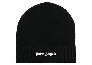Palm Angels Classic Logo Beanie - Black