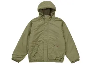 Supreme Needlepoint Hooded Jacket - Olive