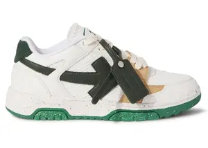 Off-White Out Of Office Low Slim Sneakers - White Green