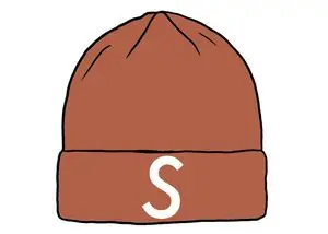 Supreme Swarovski S Logo Beanie - Brown