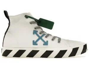 Off-White Off Vulc Mid Sneakers - White/blue