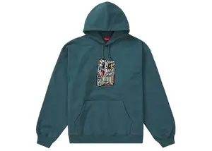 Supreme Neil Blender Mosaic Hooded Sweatshirt - Slate
