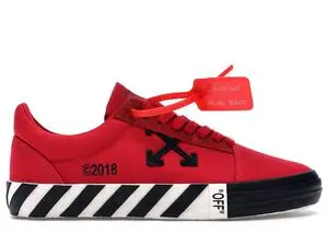 Black Red Off White Shoes For Men