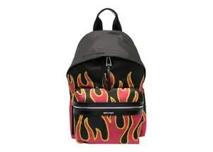Palm Angels Flames Print Backpack