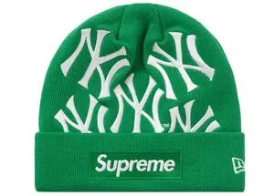 Supreme New York Yankees New Era Box Logo Beanie - Green