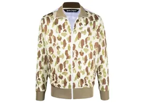 Palm Angels Desert Camo Track Jacket - Beige/white