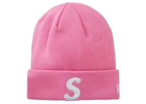 Supreme New Era S Logo Beanie - Pink