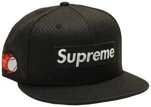 Supreme New Era Mesh Box Logo Cap - Black