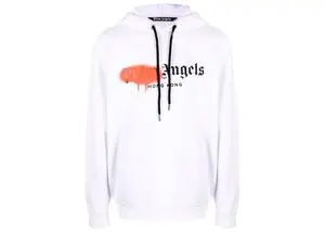 Palm Angels Hong Kong Sprayed Logo Sweatshirt - White