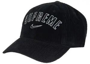 Supreme Nike Arc Corduroy 6-panel Cap - Black