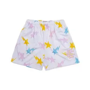 ERIC EMANUEL X Bape Ee Basic Short - White/yellow/blue