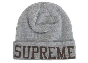Supreme New Era Varsity Beanie - Heather Grey