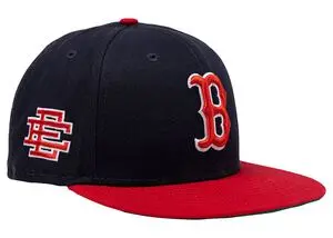 ERIC EMANUEL EE Boston Sox NE 59Fifty Fitted Hat Navy Blue/red