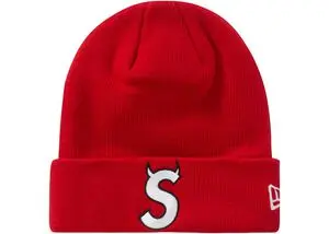 Supreme S Logo Beanie - Red