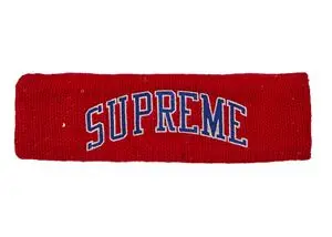Supreme Sequin Arc Logo Headband - Red