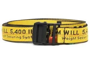 Off-White Classic Industrial Belt - Yellow/black