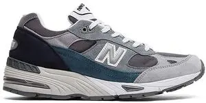 NEW BALANCE 991 Nu Block Sneakers - Grey/blue/teal