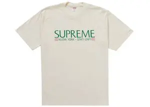 Supreme Nuova York Tee Shirt - Natural