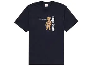 Supreme Not Sorry Tee Shirt - Navy Blue