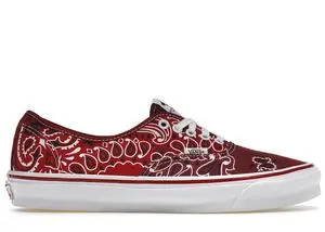 VANS Vault Og Authentic Lx Bedwin & The Heartbreakers Bandana Sneakers - Red