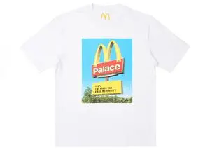 PALACE X Mcdonald's Sign T-shirt - White